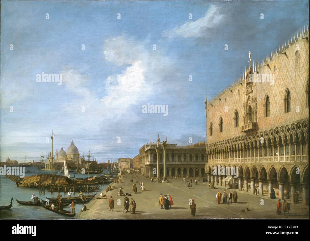 A 1730-35 view of Venice’s Molo, captured by Canaletto in his signature ...