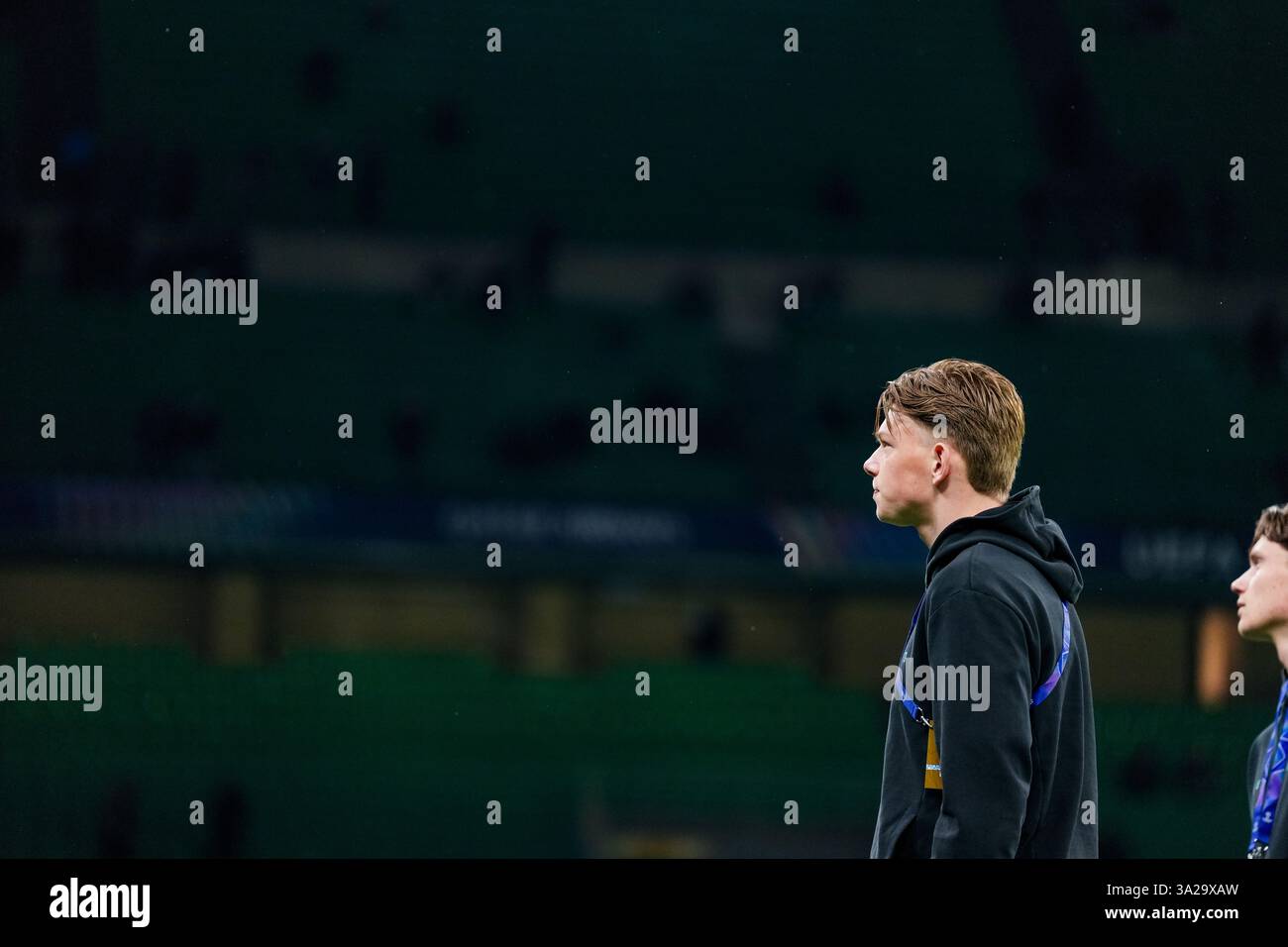 Milan, Italy. 11th Mar, 2025. Milan - Jan Plug of Feyenoord, Thijs ...