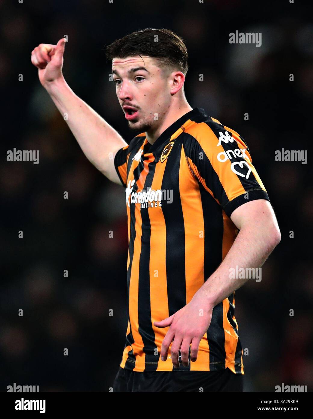 Charlie Hughes of Hull City during the Sky Bet Championship match Hull ...
