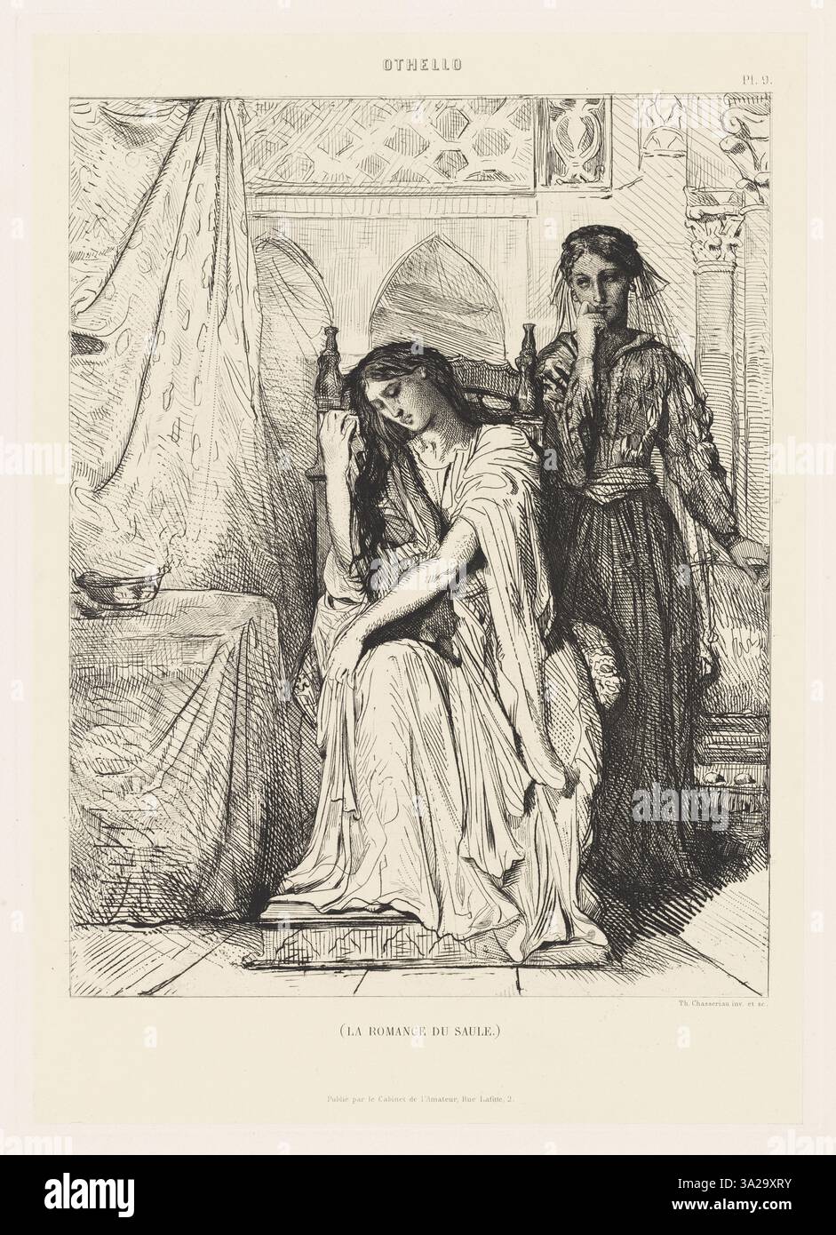 This painting from the *Othello* Suite illustrates Act 4, Scene 3 ...