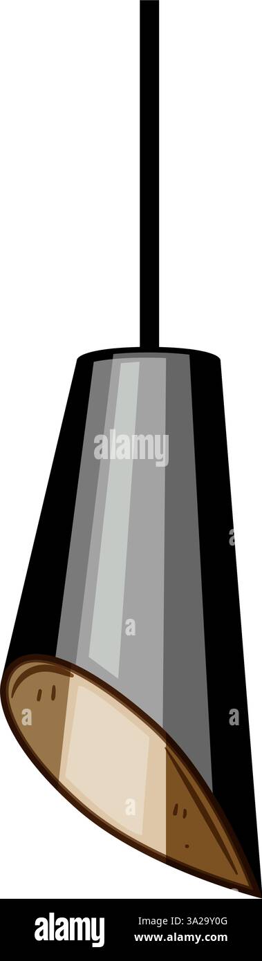 minimalist pendant lights cartoon vector illustration Stock Vector ...