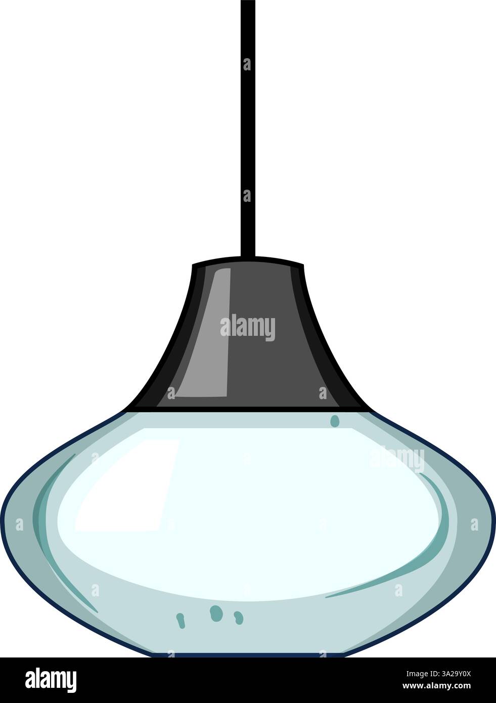 brass pendant lights cartoon vector illustration Stock Vector Image ...