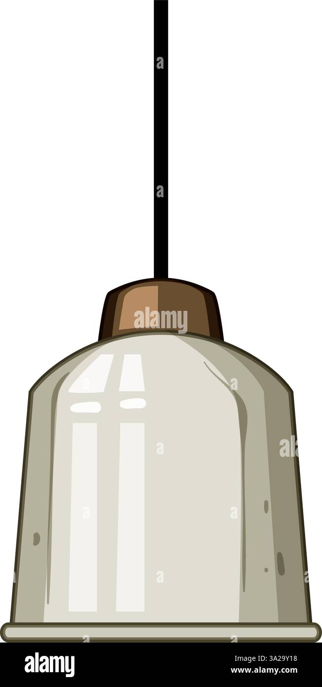 rustic pendant lights cartoon vector illustration Stock Vector Image ...