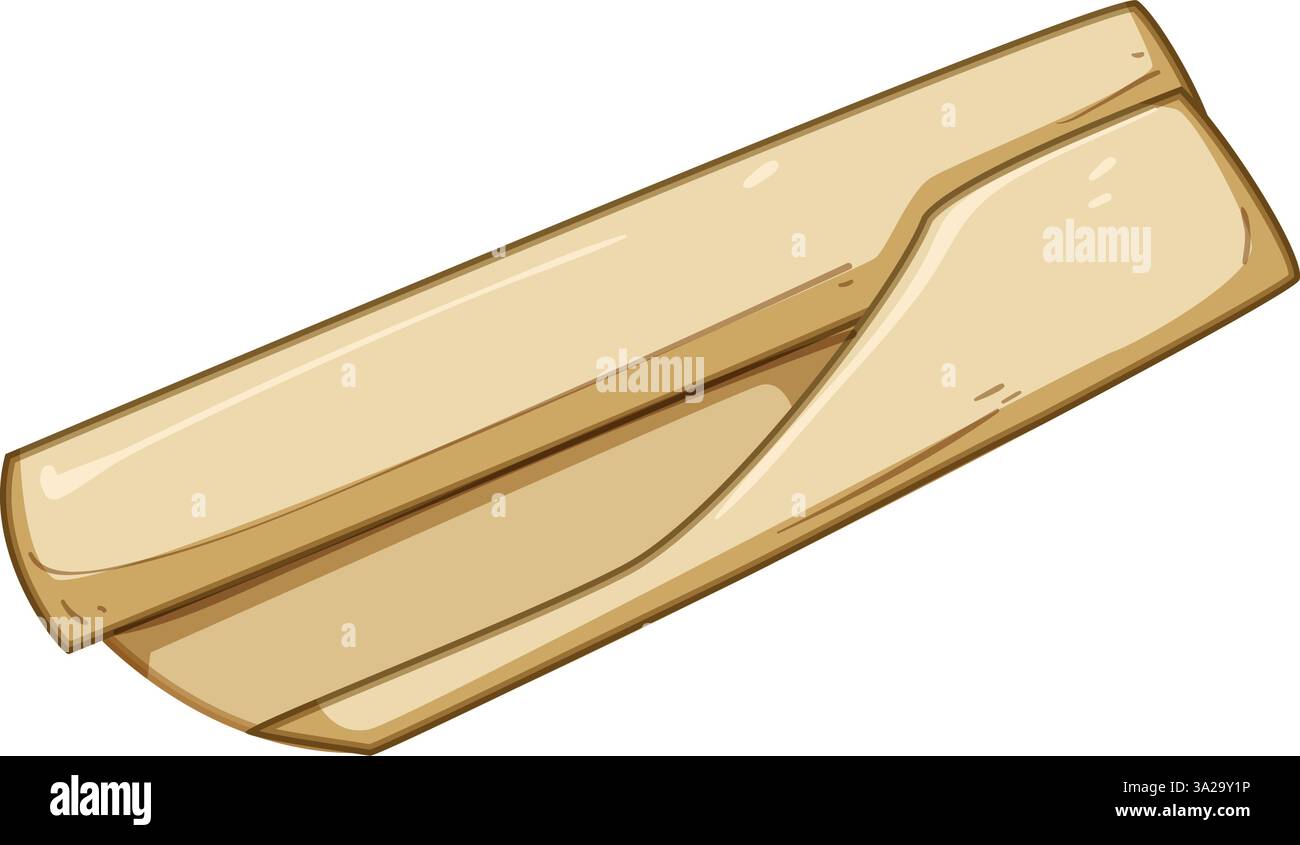 disposable parchment paper cartoon vector illustration Stock Vector ...