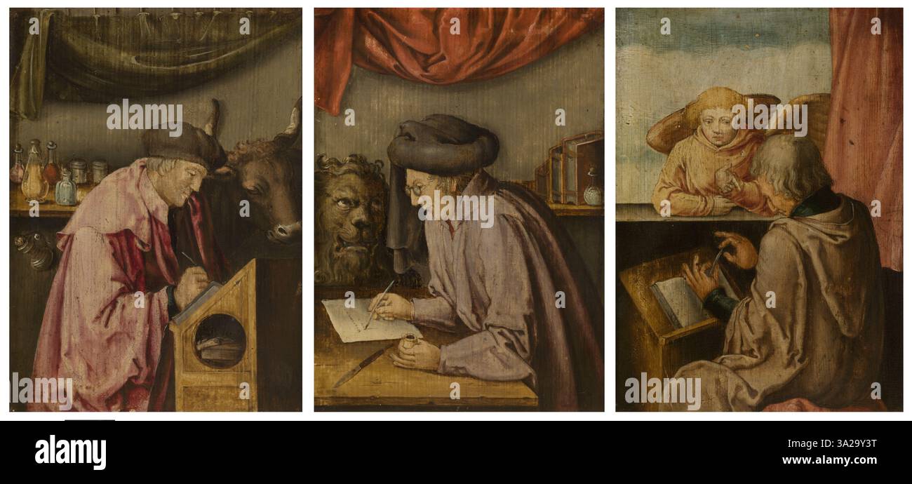 Lucas van Leyden’s 'The Evangelists' is a depiction of the four ...