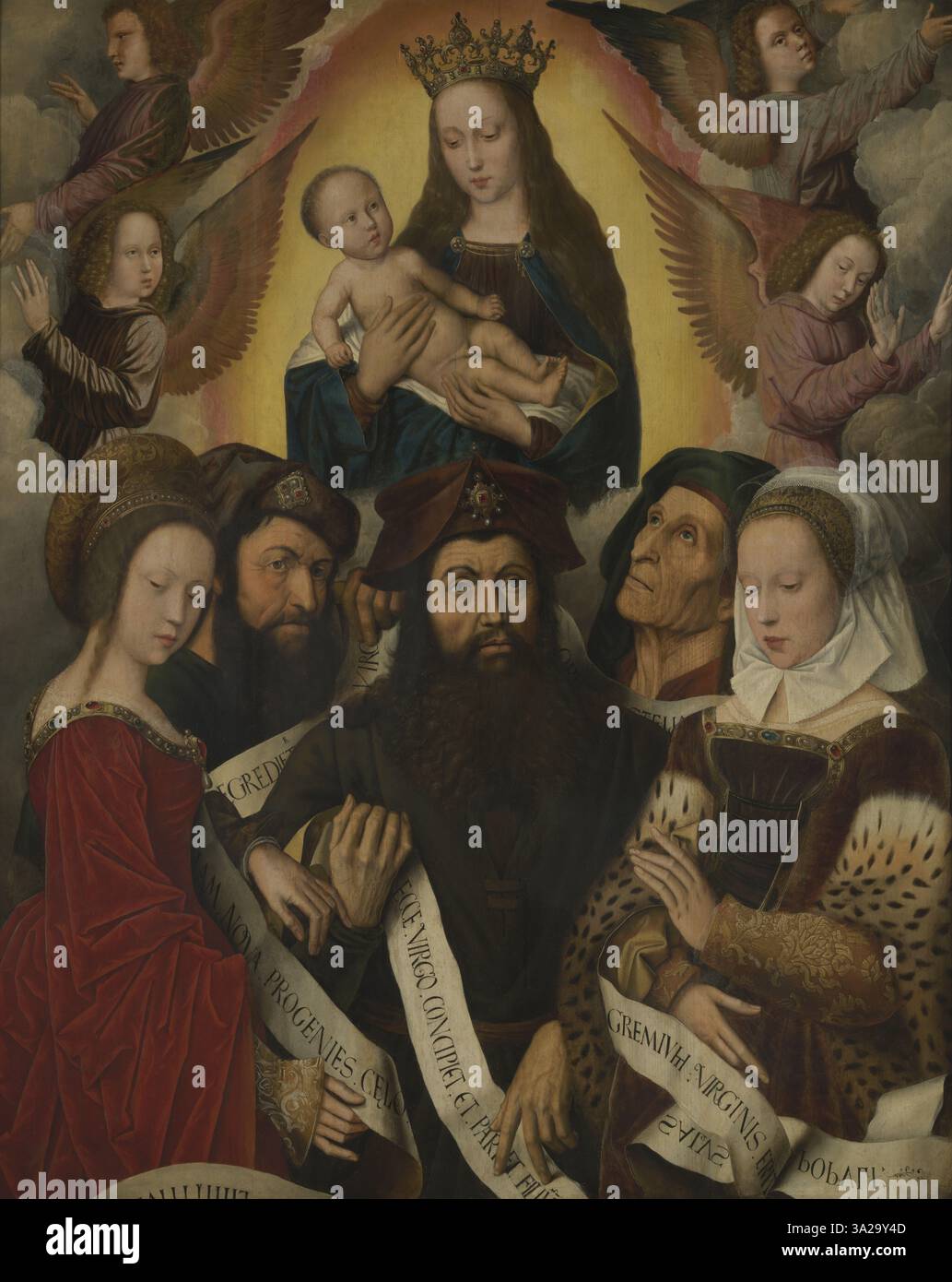 'Deipara Virgo' by Ambrosius Benson, painted in 1530, features the ...