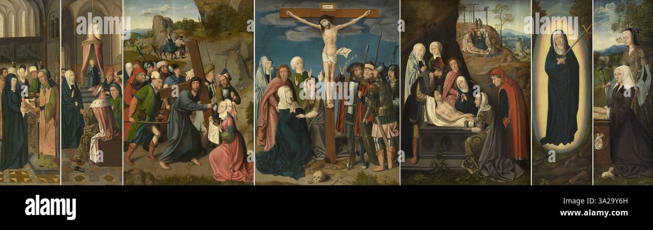 'The Seven Sorrows of Mary' by the Master of Hoogstraeten portrays the ...