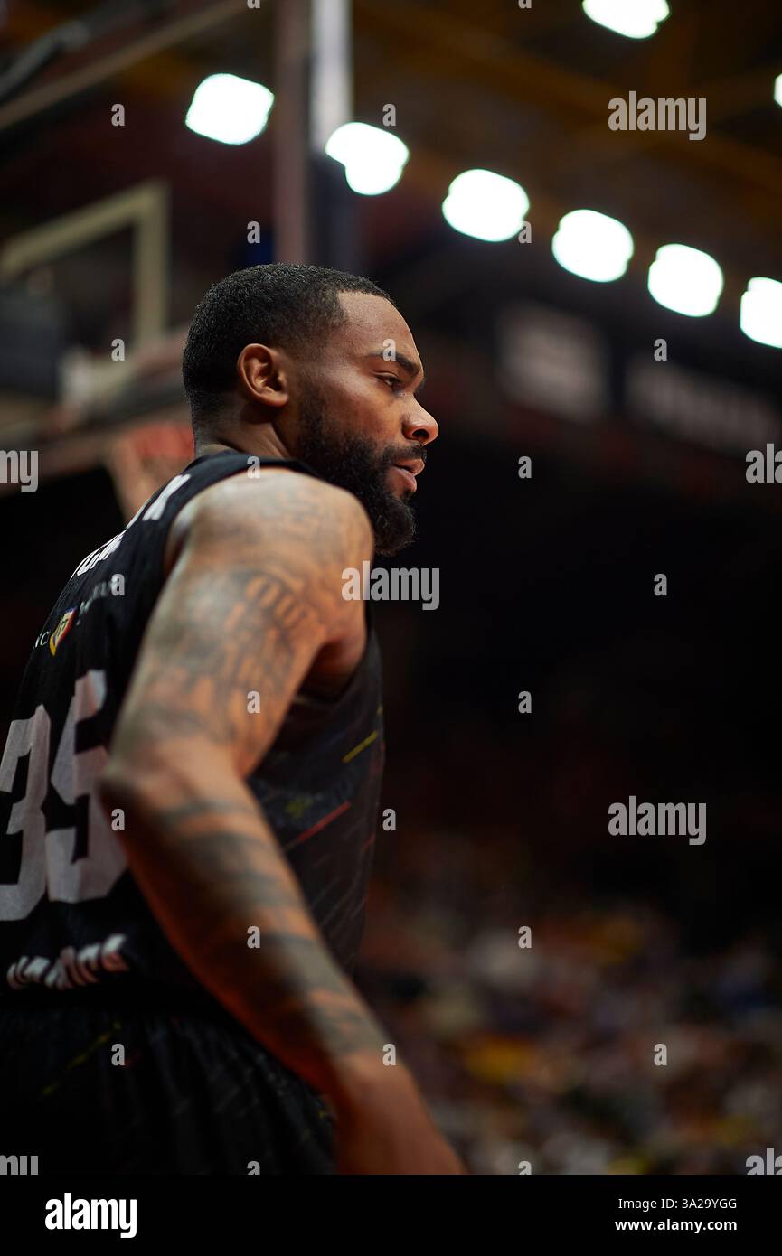 Patrick Richard of U-BT Cluj Napoca at Pabellon Fuente de San Luis ...