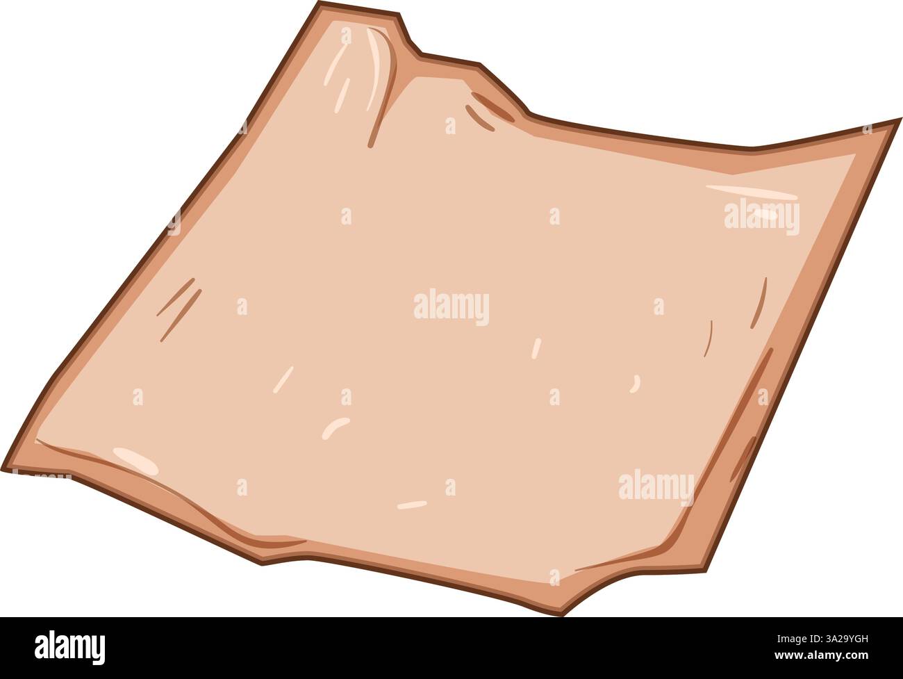 nonstick parchment paper cartoon vector illustration Stock Vector Image ...