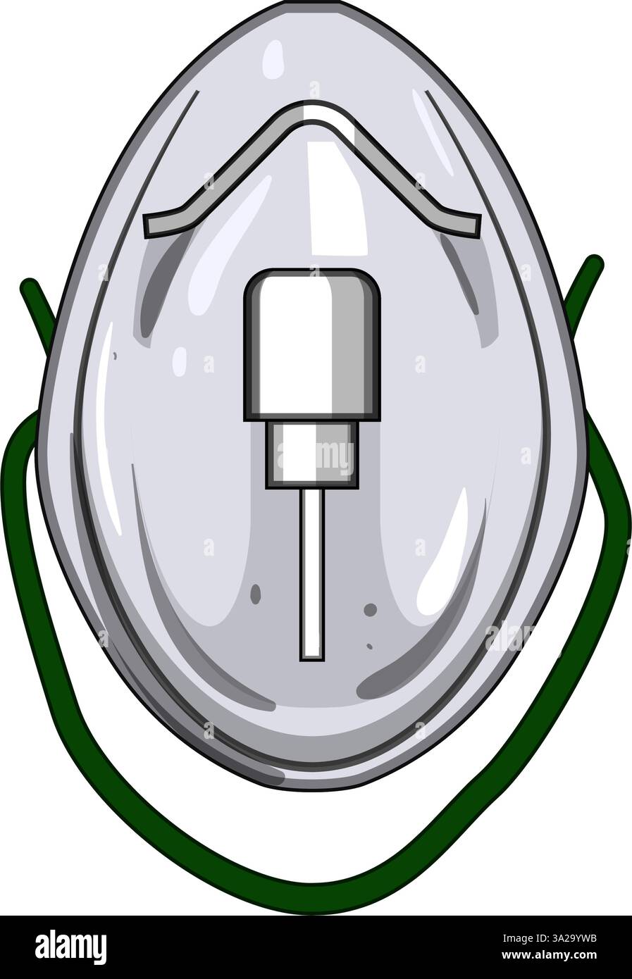 air oxygen mask cartoon vector illustration Stock Vector Image & Art ...