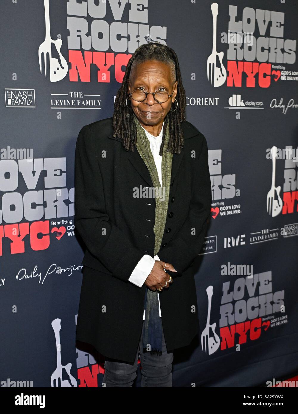 Whoopi Goldberg attends the 9th annual Love Rocks NYC concert ...