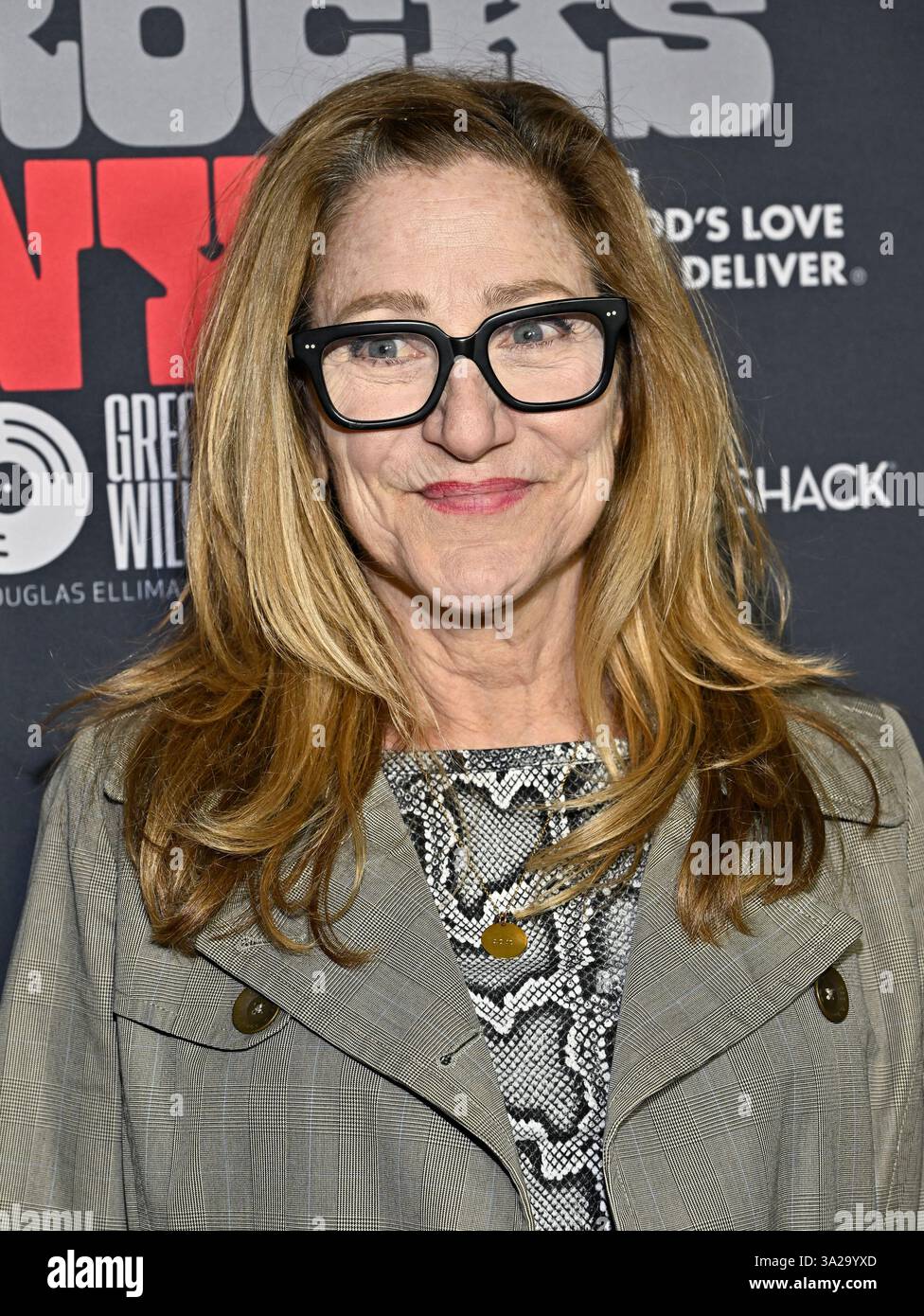 Edie Falco attends the 9th annual Love Rocks NYC concert benefiting God ...