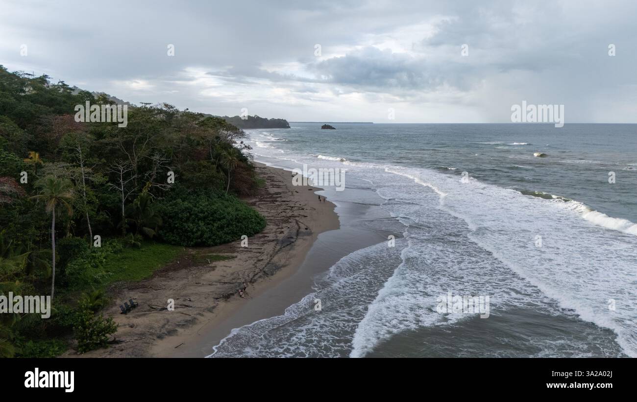 Aerial Image in Costa Rica at the Caribbean in Puerto Viejo at Punta ...