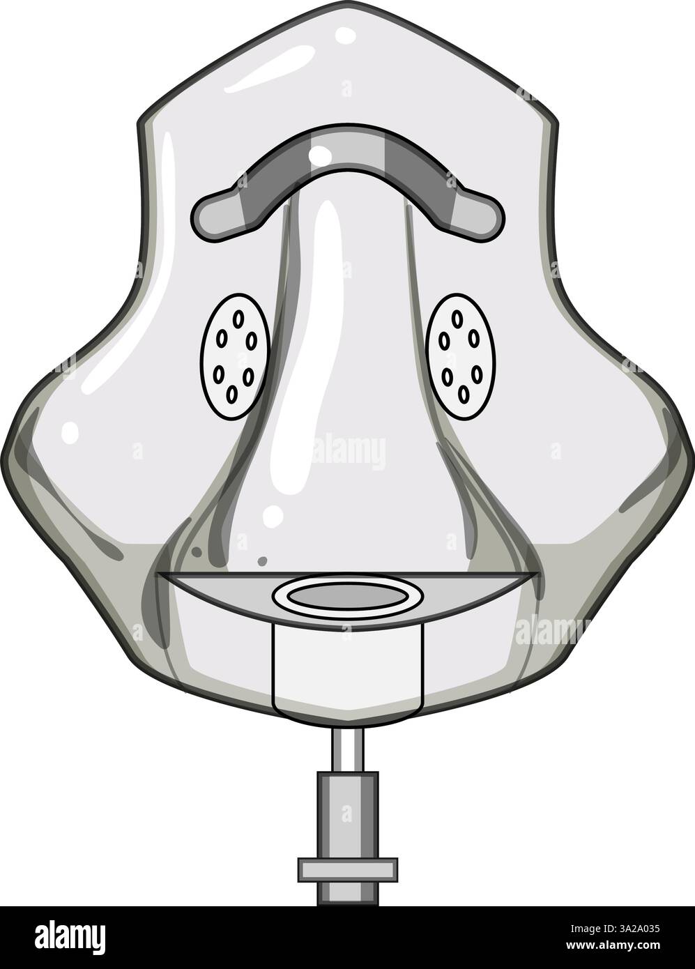 altitude oxygen mask cartoon vector illustration Stock Vector Image ...