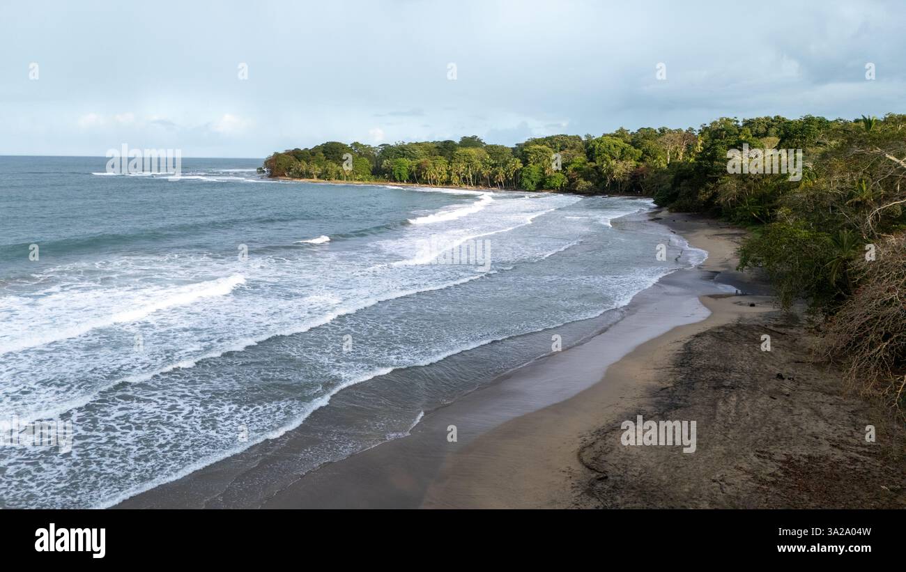 Aerial Image in Costa Rica at the Caribbean in Puerto Viejo at Punta ...