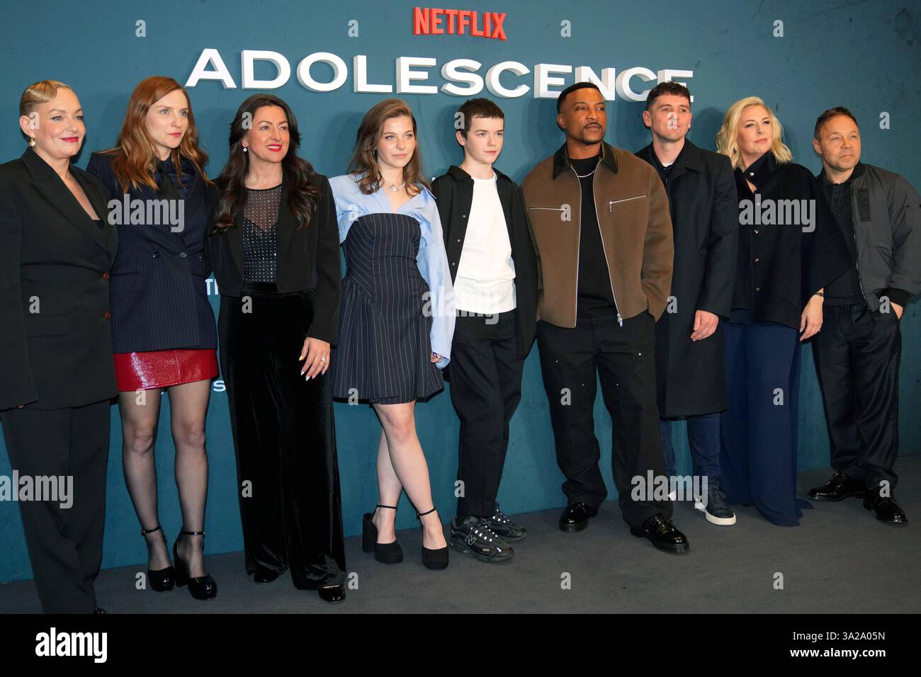 From left, Christine Tremarco, Faye Marsay, Jo Hartley, Amelie Pease, Owen Cooper, Ashley ...