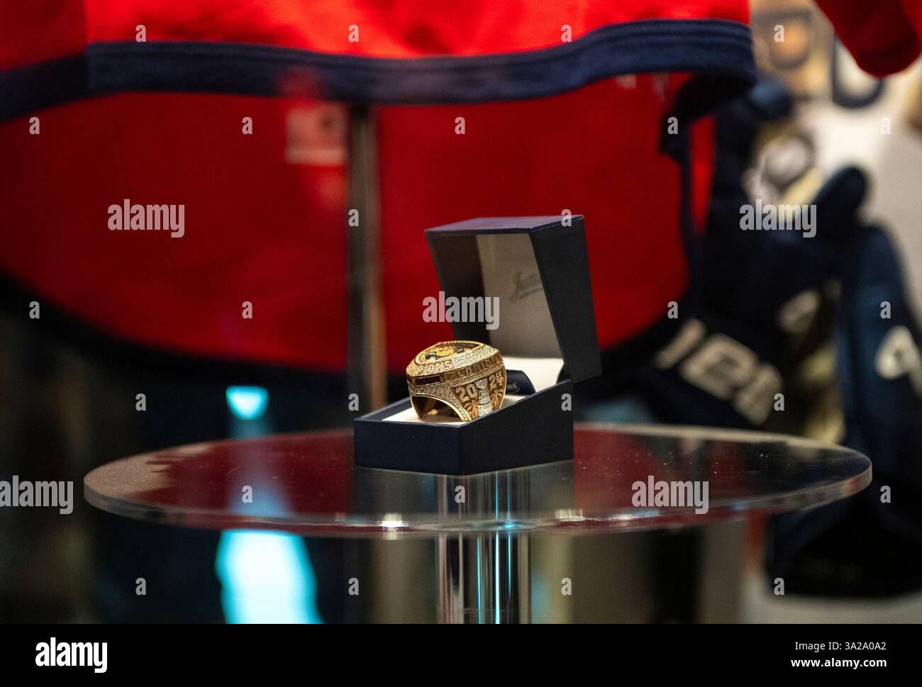 The 2024 Stanley Cup championship ring donated today by Stanley Cup ...