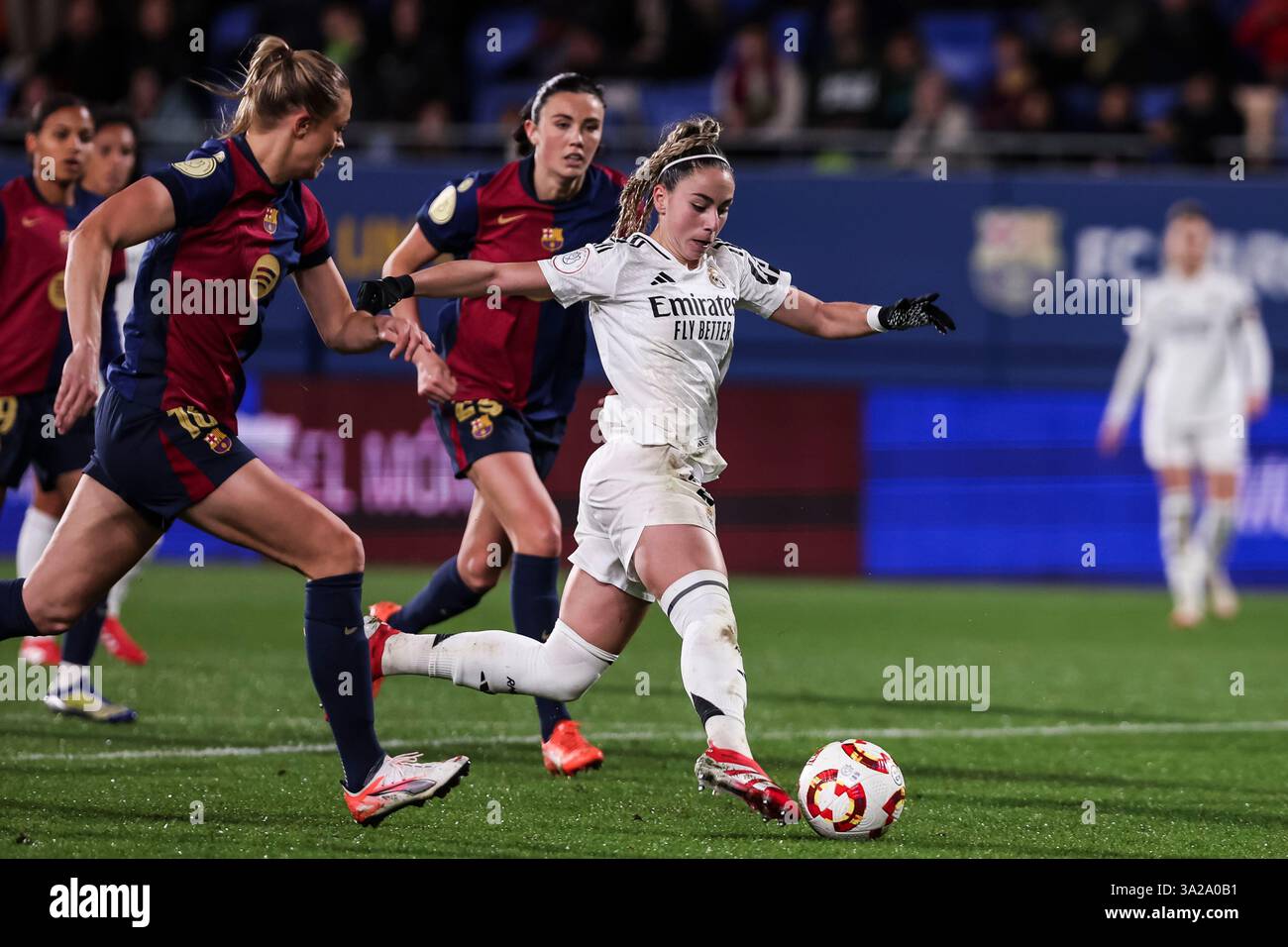 Athenea del Castillo of Real Madrid CF in action during the Spanish Cup ...