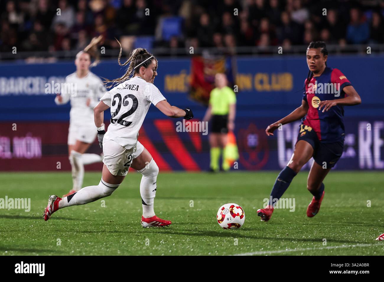 Athenea del Castillo of Real Madrid CF in action during the Spanish Cup ...
