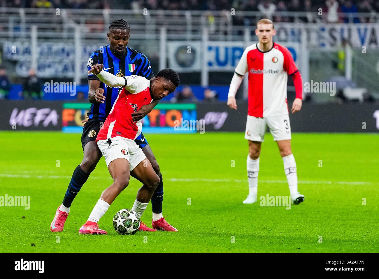 Milan, Italy. 11th Mar, 2025. Milan - Marcus Thuram of FC Inter Milano, Givairo Read of ...