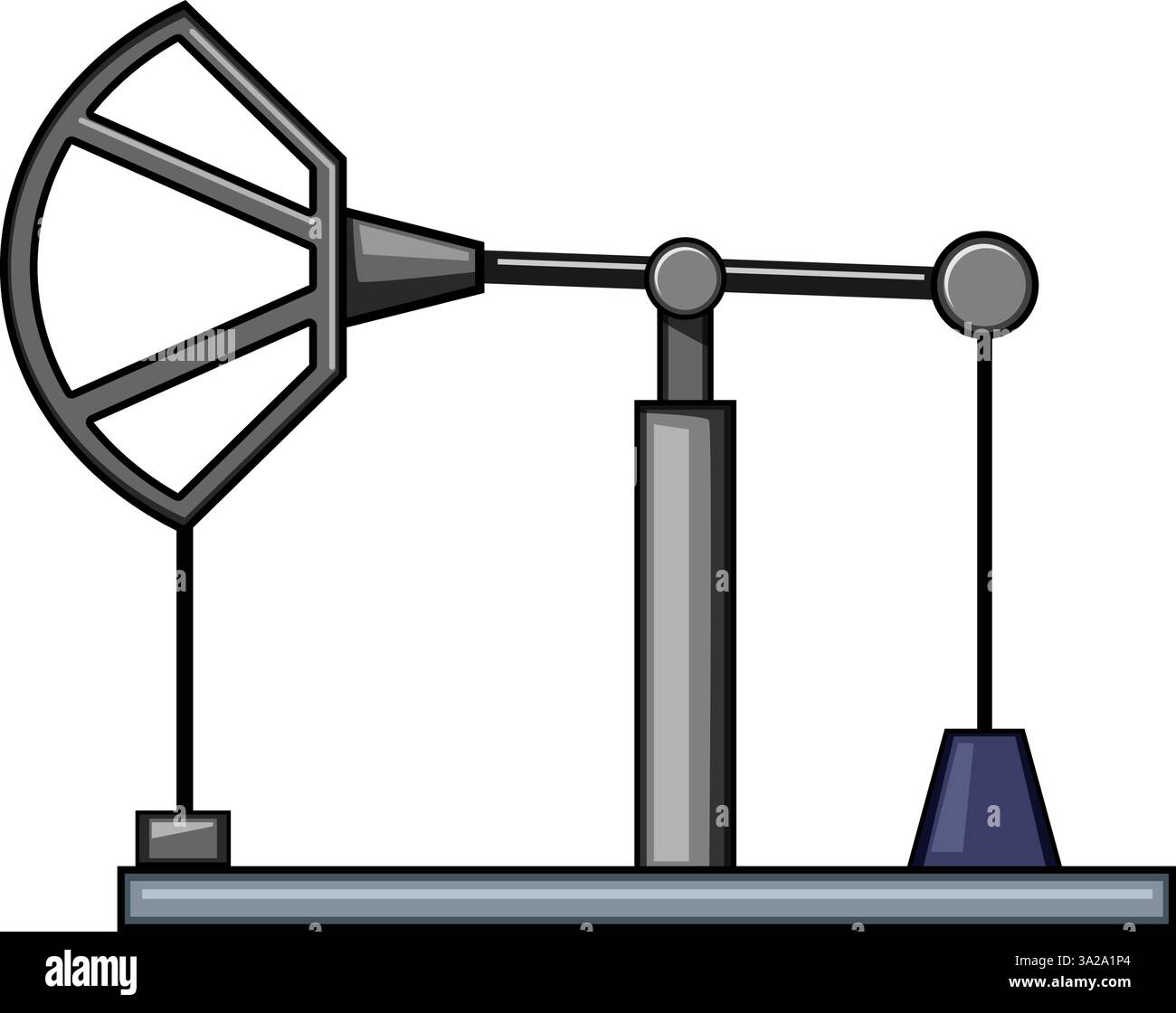 derrick oil rig cartoon vector illustration Stock Vector Image & Art ...
