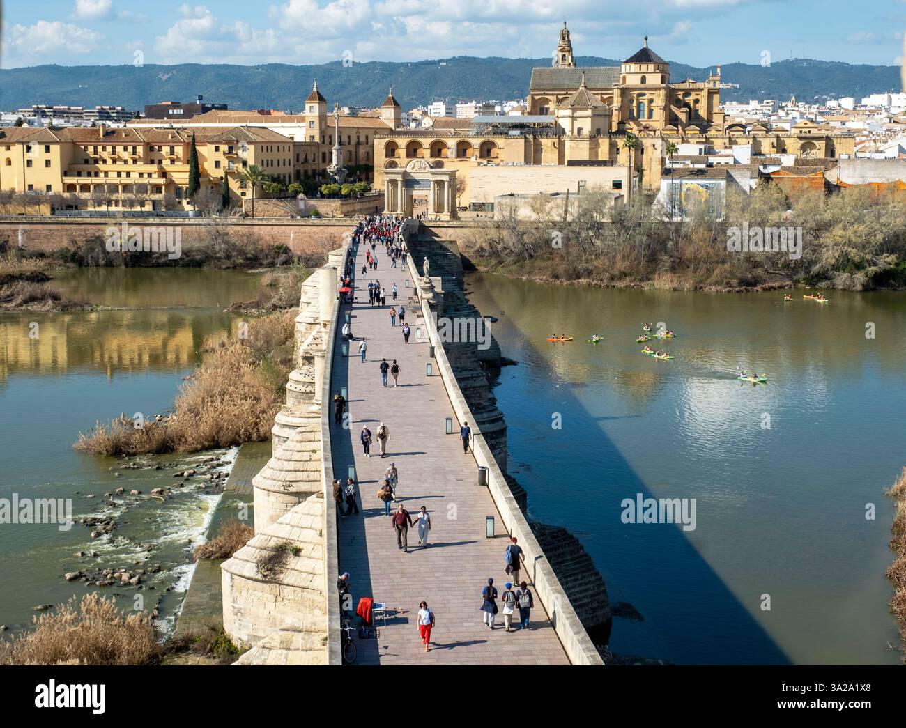 View form the Calahorra Tower of The Roman Bridge of Cordoba (Puente ...