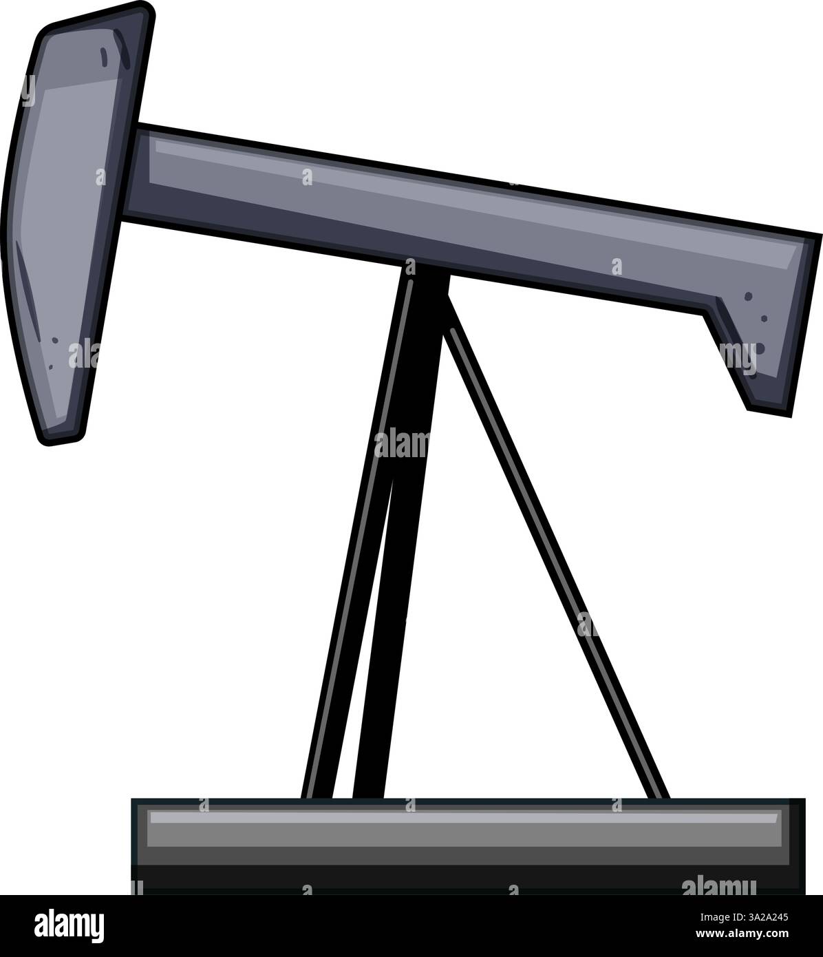 exploration oil rig cartoon vector illustration Stock Vector Image ...