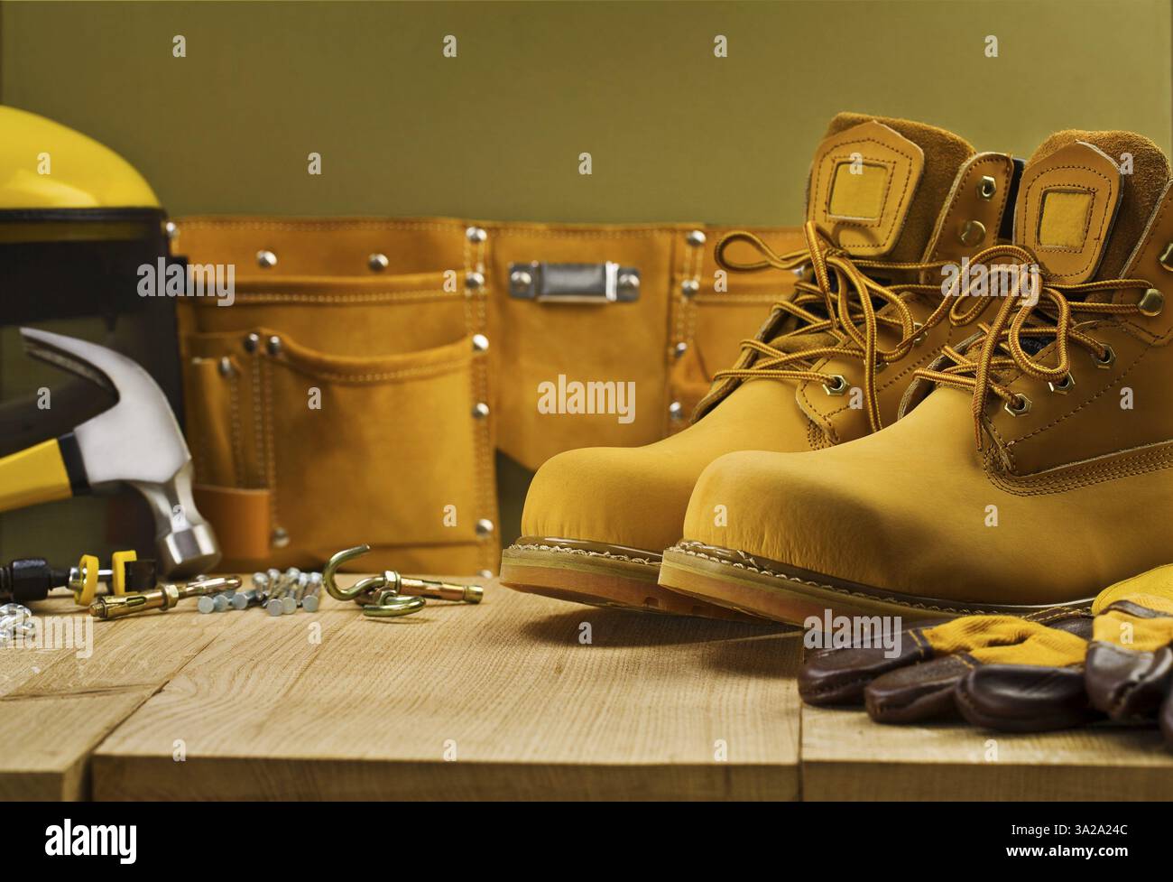 Set of working tools Stock Photo - Alamy