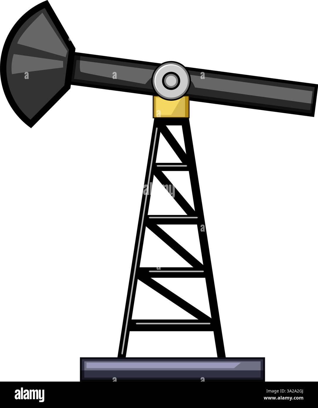 platform oil rig cartoon vector illustration Stock Vector Image & Art ...