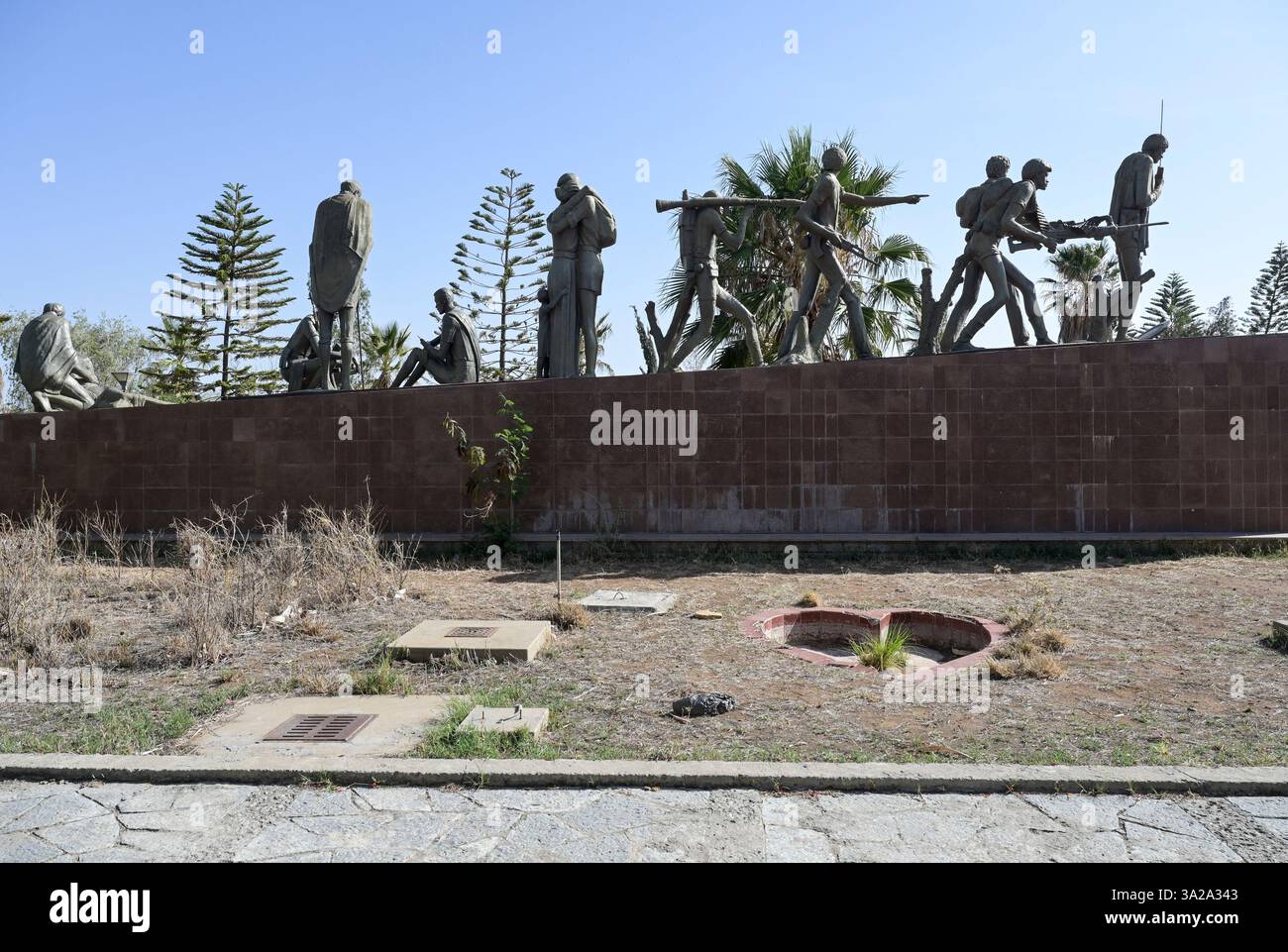 ETHIOPIA, Mekelle, Tigrai Martyrs memorial monument center for the war ...