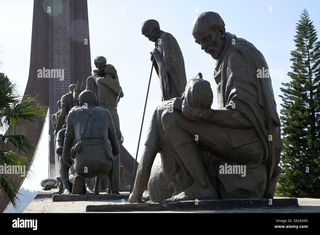 ETHIOPIA, Mekelle, Tigrai Martyrs memorial monument center for the war ...