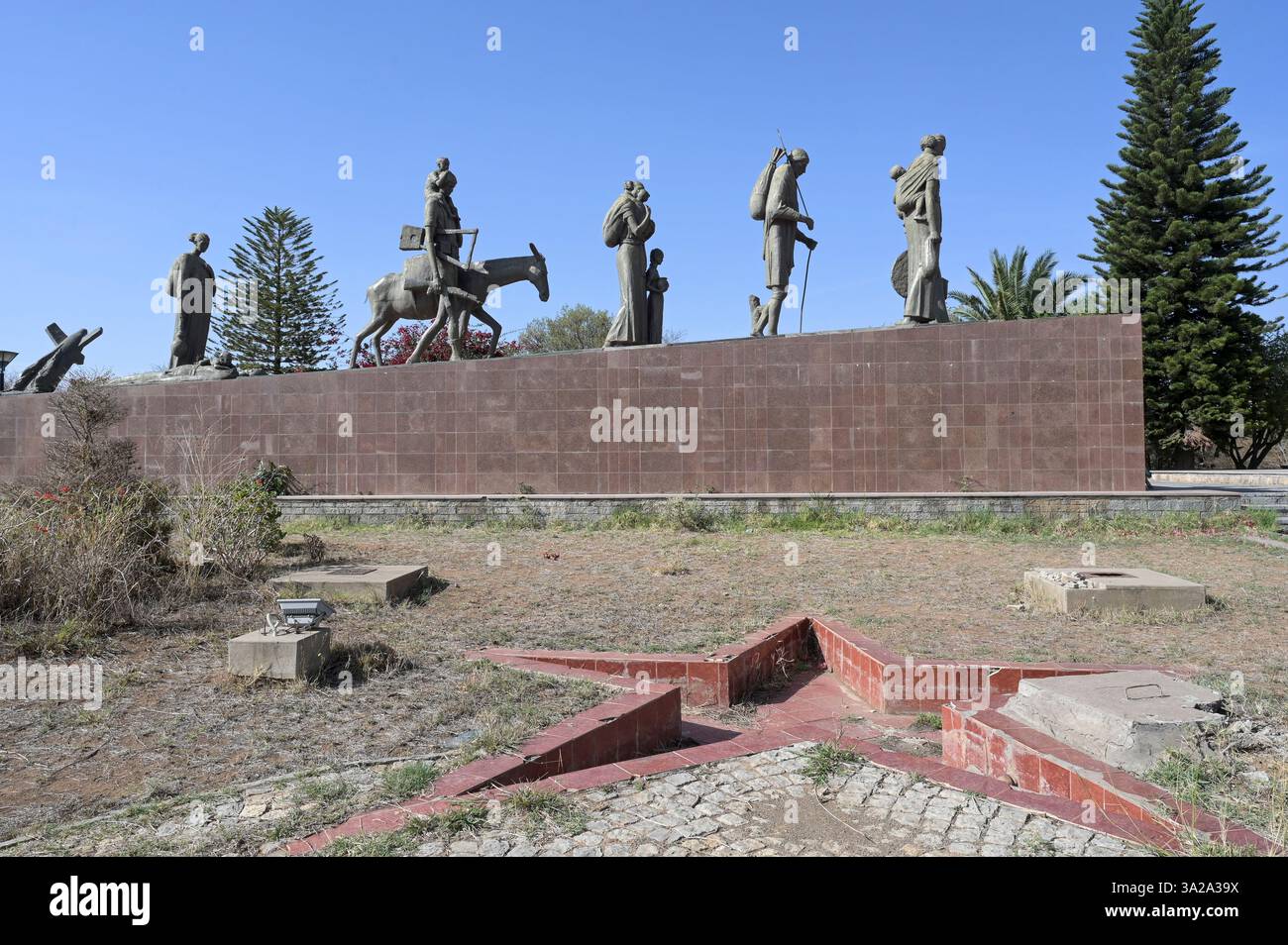 ETHIOPIA, Mekelle, Tigrai Martyrs memorial monument center for the war ...