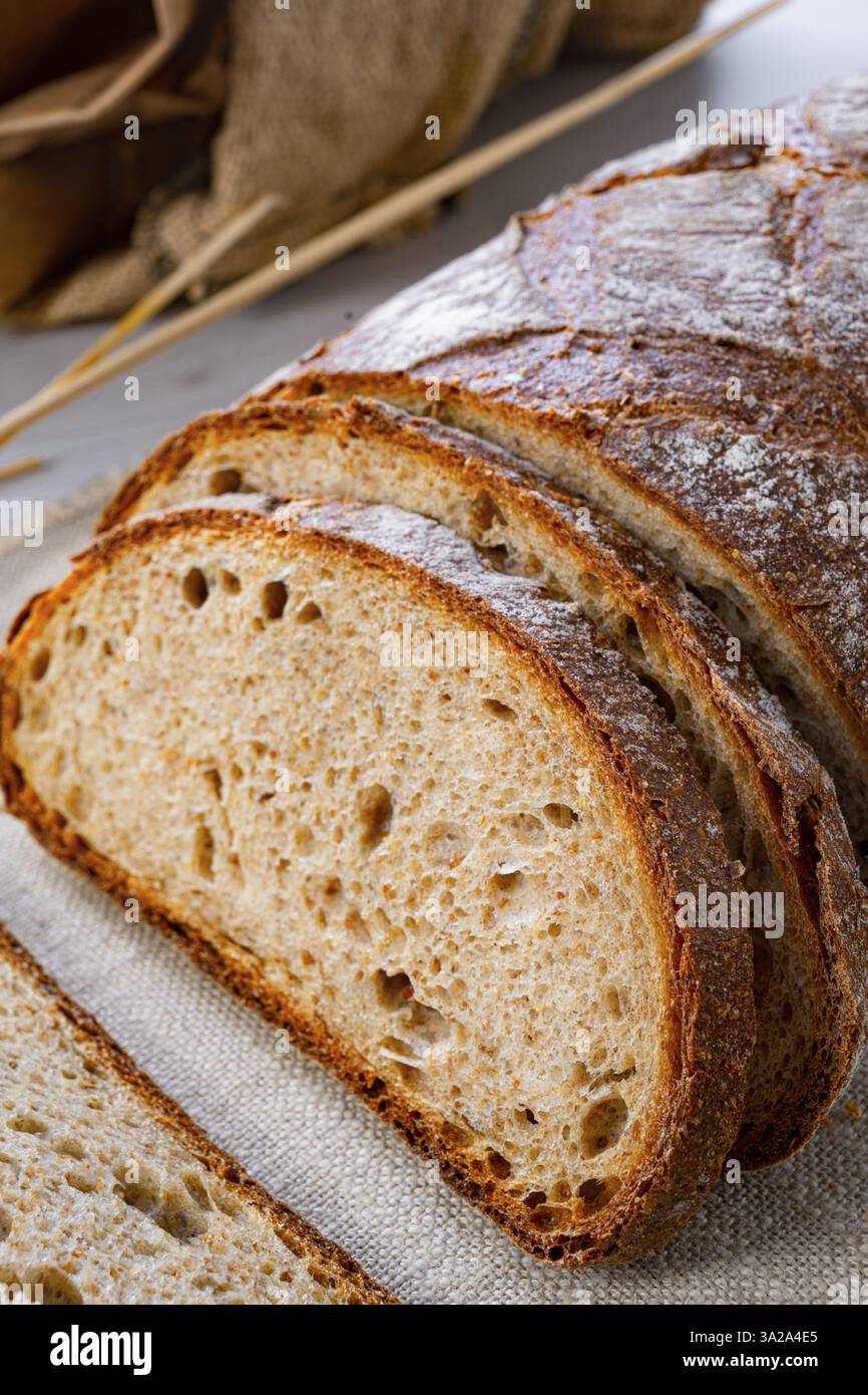 Delicious mixed rye bread, also known as grey bread Stock Photo - Alamy
