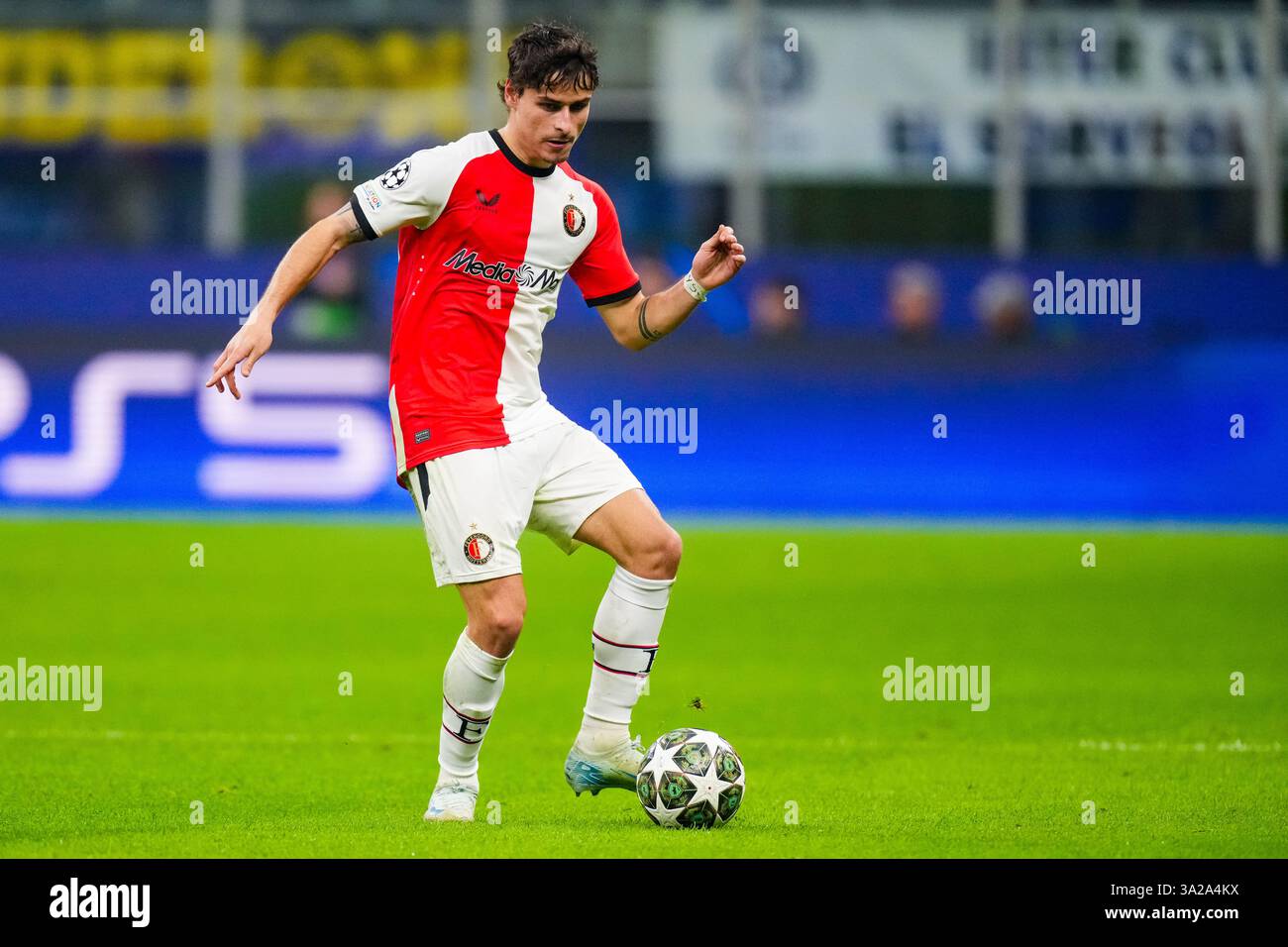Milan, Italy. 11th Mar, 2025. Milan - Hugo Bueno of Feyenoord during ...