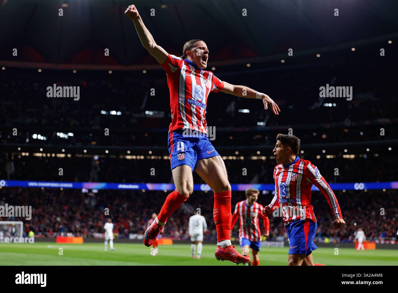 Conor Gallagher of Atletico de Madrid celebrates a goal during the UEFA ...
