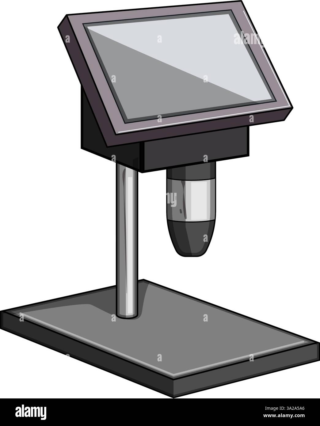 illumination microscope cartoon vector illustration Stock Vector Image ...