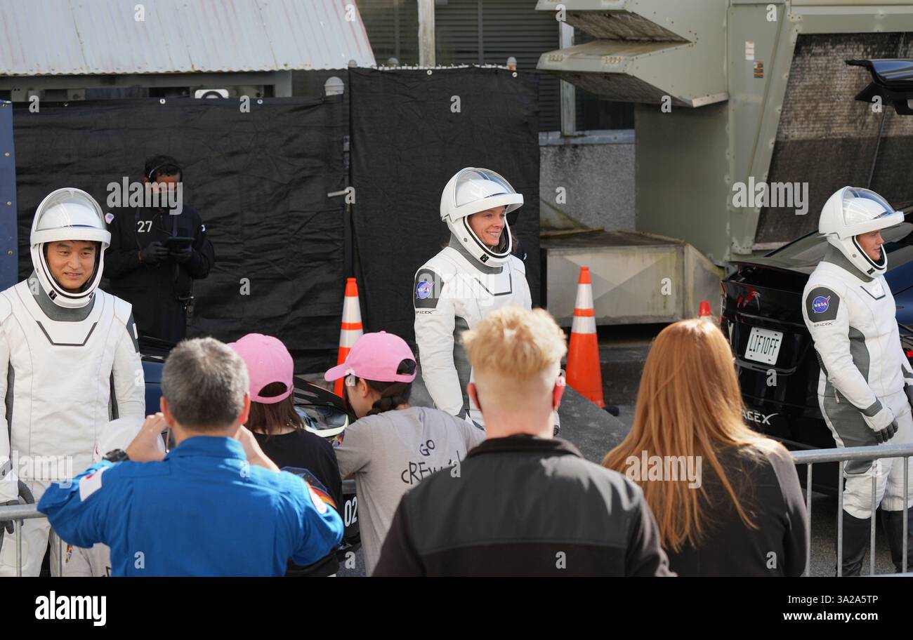 SpaceX NASA Crew-10 members JAXA Astronaut Takuya Onishi (L), NASA ...