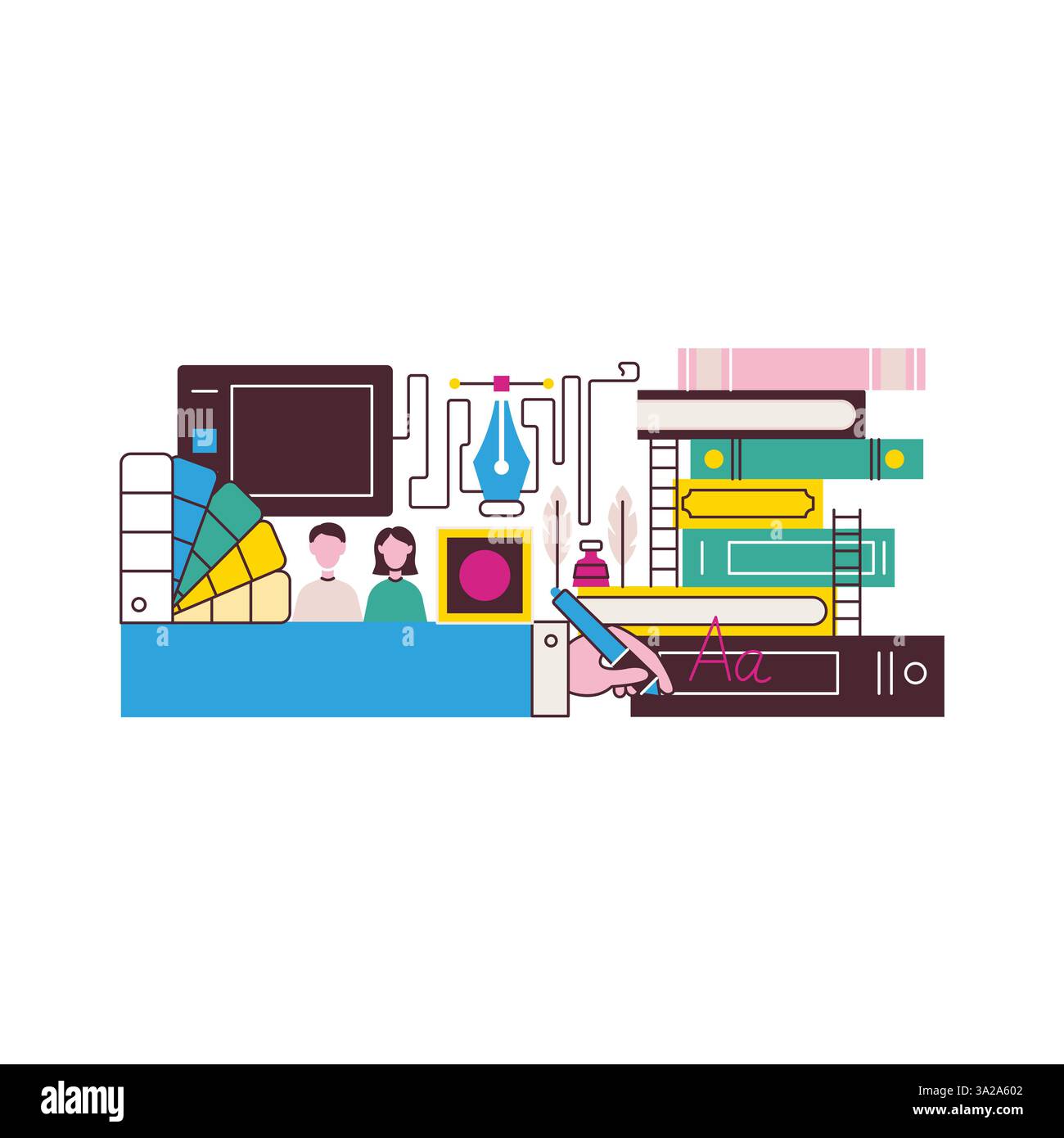 Illustrator book Cut Out Stock Images & Pictures - Alamy