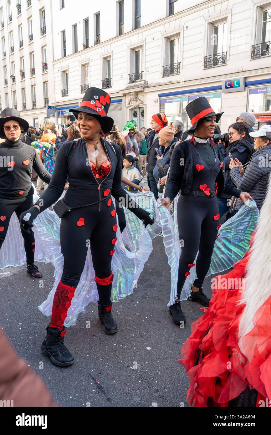 Celebration of joy and unity at the Paris Carnival 2025 unfolds along ...
