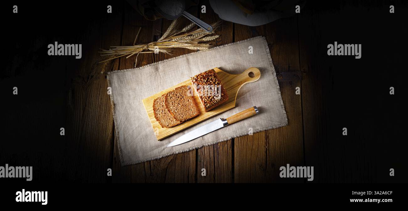 Moist wholemeal bread, crushed or ground wholemeal Stock Photo - Alamy