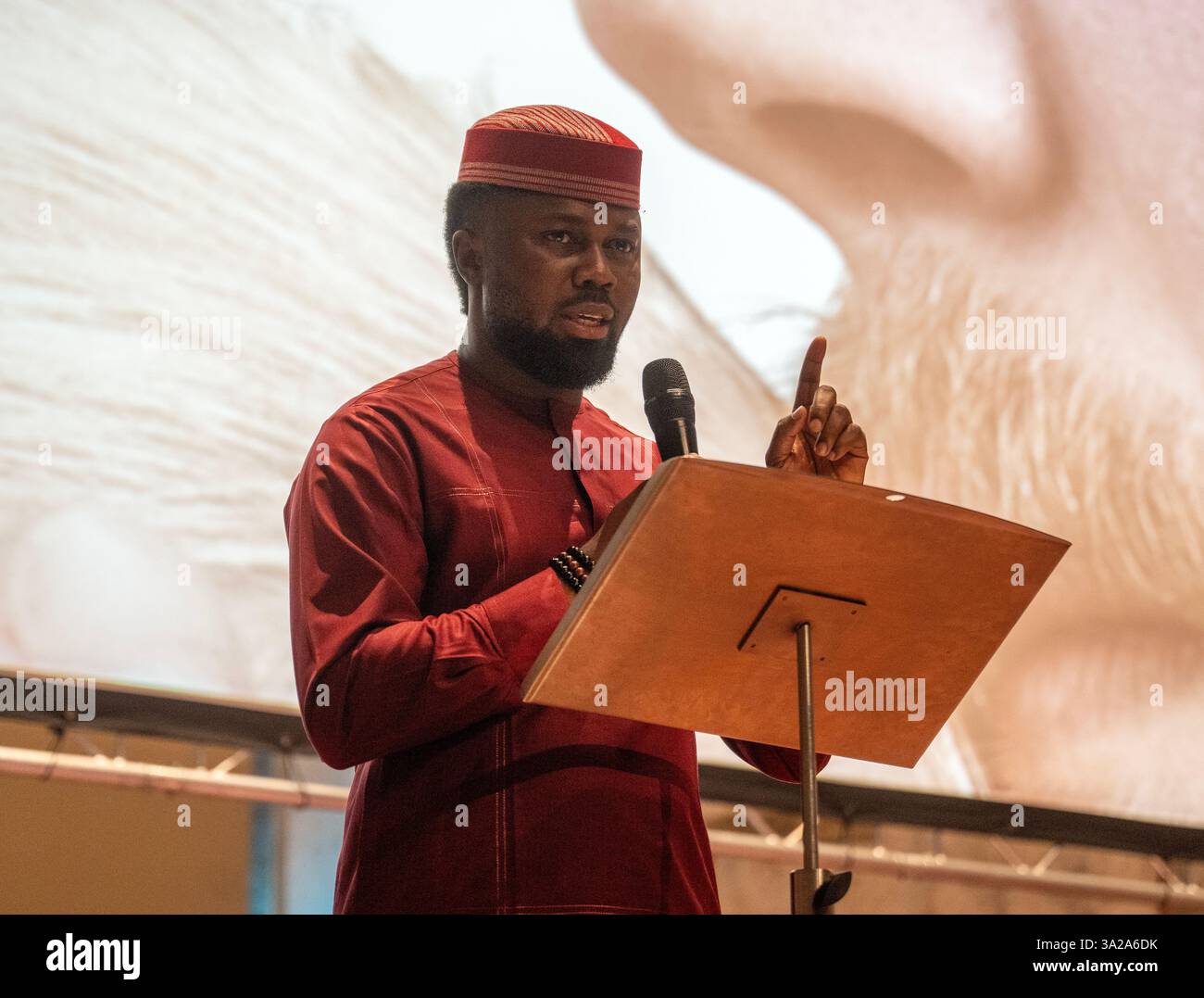 Prague, Czech Republic. 12th Mar, 2025. Nigerian journalist Philip ...