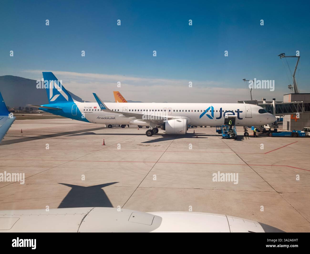 DUBAI, UNITED ARAB EMIRATES; MARCH 7, 2025: "A JET" Company Airplane in ...