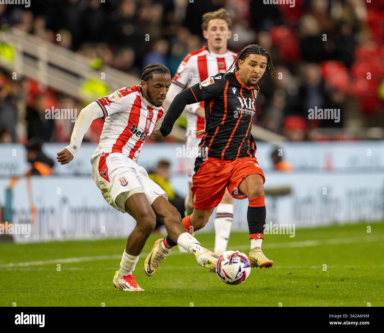 12th March 2025; Bet365 Stadium, Stoke, Staffordshire, England; EFL ...