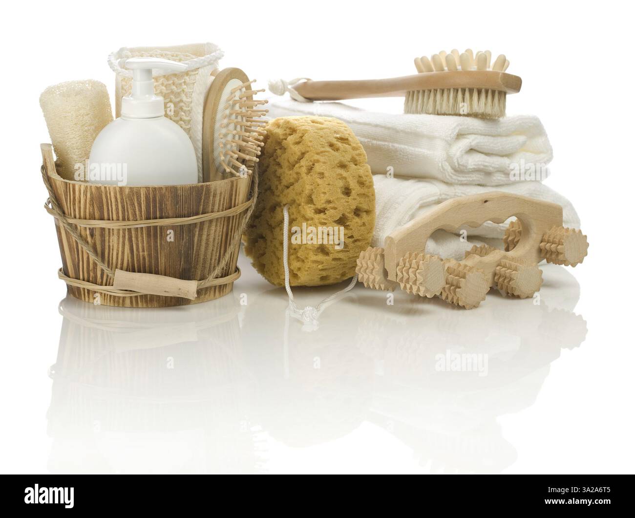 Set of bathing articles Stock Photo - Alamy