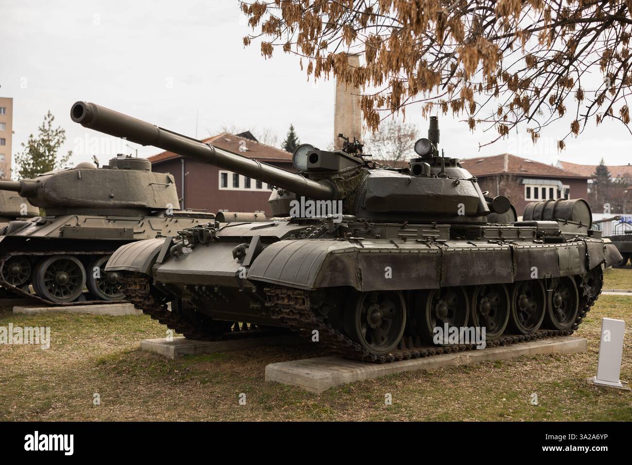 Sofia, Bulgaria - February 13, 2025: Battle tanks from various ...