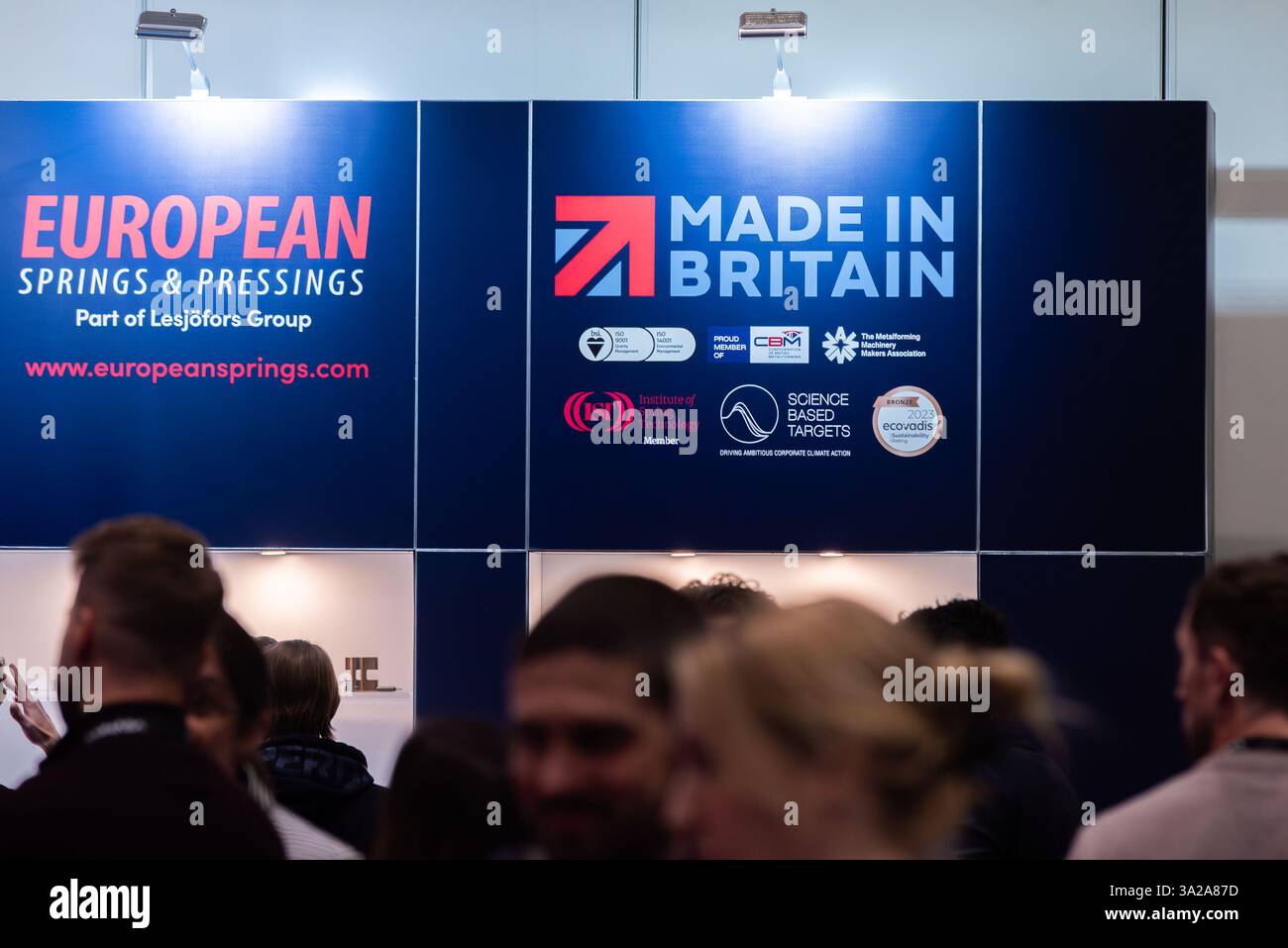 Made in Britain stand at Space-Comm Expo in ExCeL London, UK Stock ...