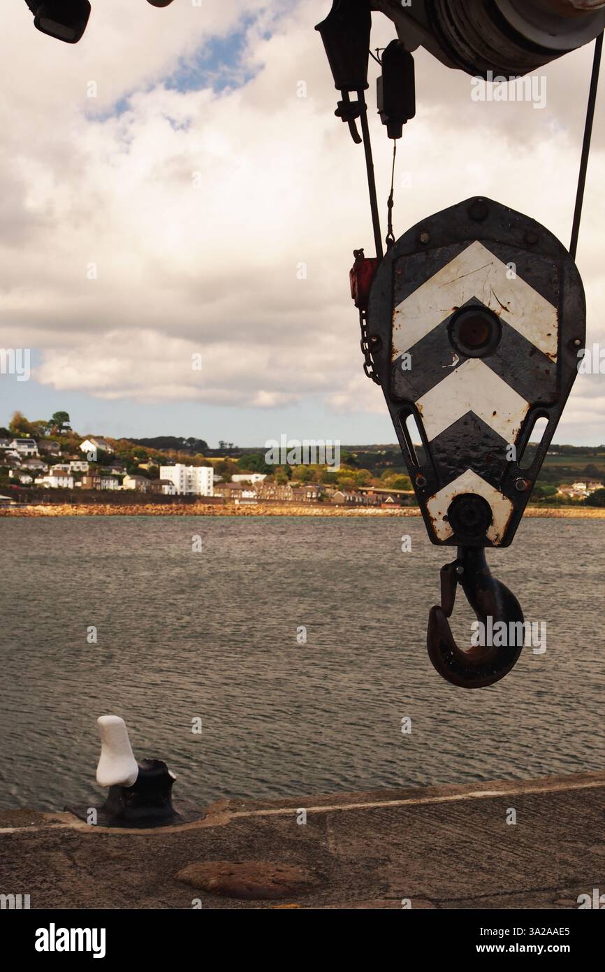 A heavy duty haulage boat hook for heavy loads hanging on a fishung ...
