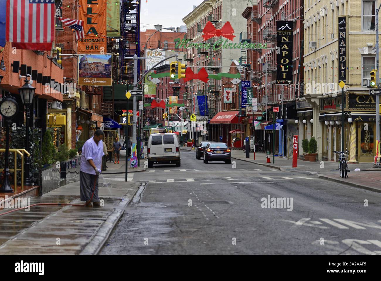 Manhattan, New York City, New York, USA, North America, Lively street ...