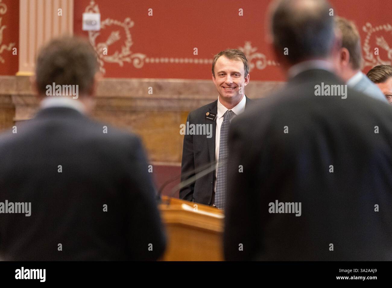 Denver, Colorado, USA. 12th Mar, 2025. State Sen. Matt Ball, D-Denver ...