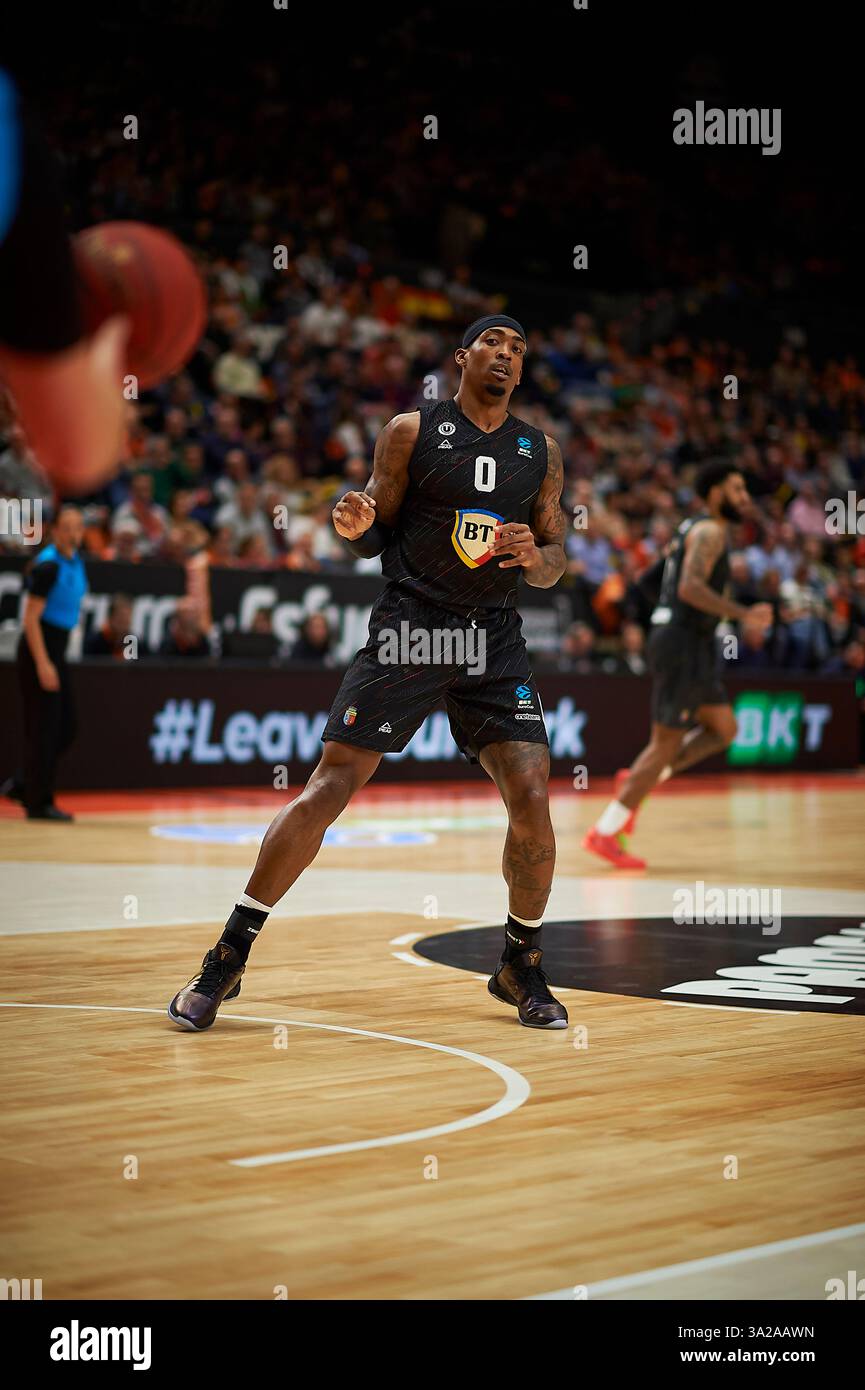 Karel Guzman of U-BT Cluj Napoca at Pabellon Fuente de San Luis ...